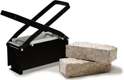 Kingfisher LOGM Recycled Paper Fire Brick Log Maker Green Log Burner Fuel