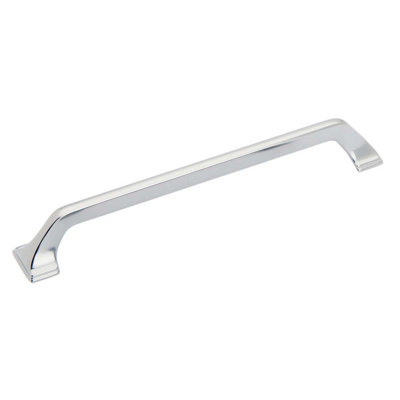 Kingham Traditional Chrome Cabinet Door Pull Bar Handle (W)216mm | DIY ...