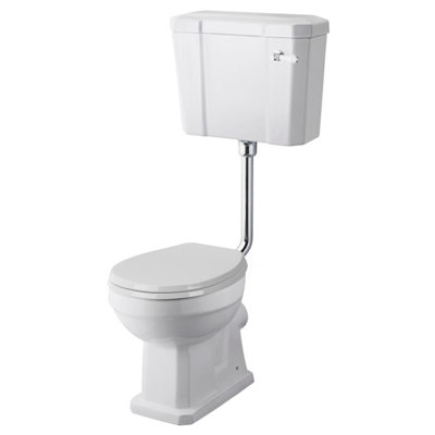 Kinston Traditional Comfort Height Toilet Pan with Low Level Cistern ...