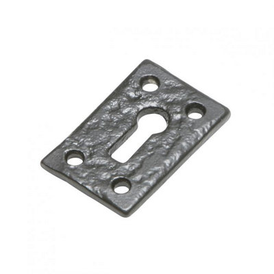 Kirkpatrick 44mm x 32mm Rectangular Escutcheon - Black (1502M) | DIY at B&Q