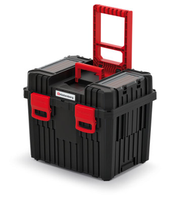 KISTENBER MOBILE TOOL CHEST ROLLING TOOL BOX TROLLEY 56L DIY STORAGE ON ...