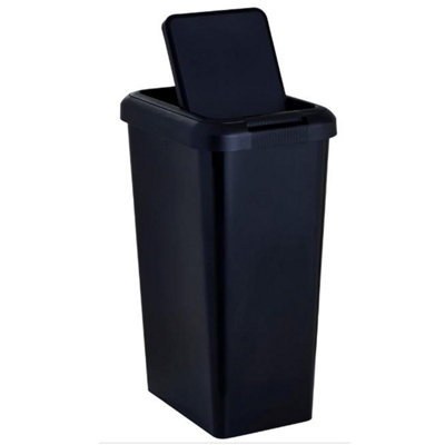 Kitchen Bin Touch and Lift Rectangle Swing Bin Waste Rubbish Recycle ...