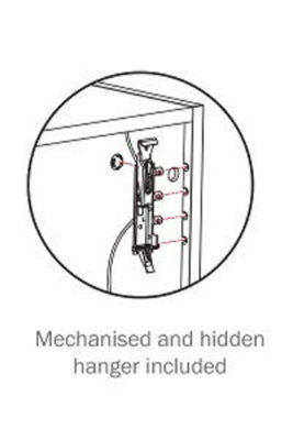 Kitchen Bridging Unit Cabinet 1000mm W 290mm H White by K-CAB