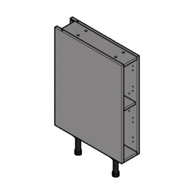 Kitchen Cabinet Base Unit With Legs - W 150 x H 870mm - Dust Grey