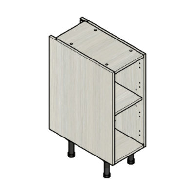 KITCHEN CABINET BASE UNIT WITH LEGS - W 300 X H 870MM - URBAN OAK