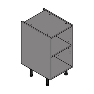 Kitchen Cabinet Base Unit With Legs - W 450 x H 870mm - Dust Grey