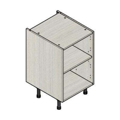 Kitchen Cabinet Base Unit With Legs - W 500 x H 870mm - Urban Oak