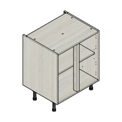 Kitchen Cabinet Base Unit With Legs - W 700 x H 870mm - Urban Oak