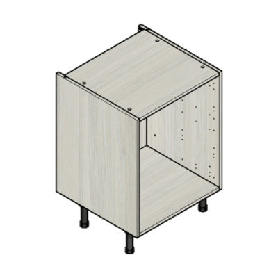 Kitchen Cabinet Drawer Base Unit With Legs - W 600 x H 870mm - Urban Oak