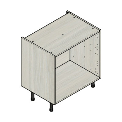 Kitchen Cabinet Drawer Base Unit With Legs - W 800 x H 870mm - Urban Oak