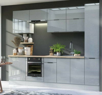 Kitchen Cabinet Set 12 Unit Oven Housing Modern Slim Larder Storage ...