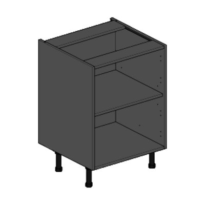 Kitchen Cabinet Sink Base Unit With Legs - W 600 x H 720mm - Anthracite