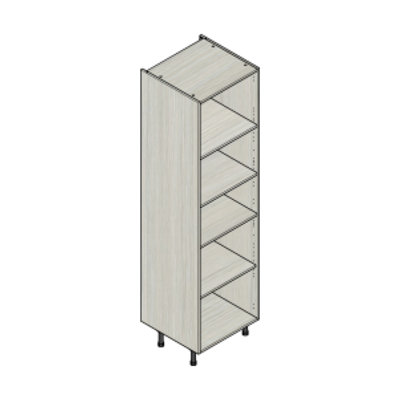 Kitchen Cabinet Tall Larder Unit With Legs - W 600 x H 2300mm - Urban Oak
