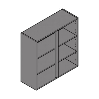 Kitchen Cabinet Tall Wall Unit - W 1000 x H 900mm - Dust Grey