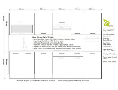 Kitchen Cabinets Base Wall Cupboards Tall Oven Housing Unit Navy Blue ...