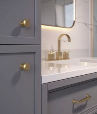 Kitchen Cupboard Cabinet Door Drawer Round Knob Handle Stilo by GTV ...