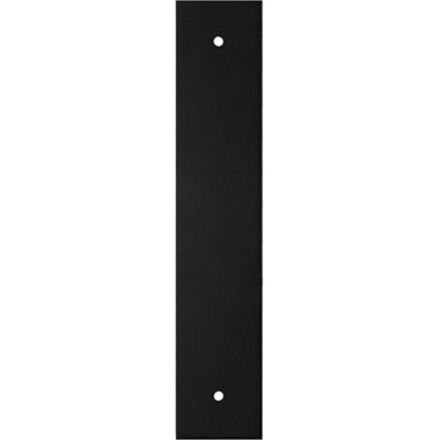 Kitchen Door Pull Handle Backplate - Matt Black 200x40mm - 160mm Centres