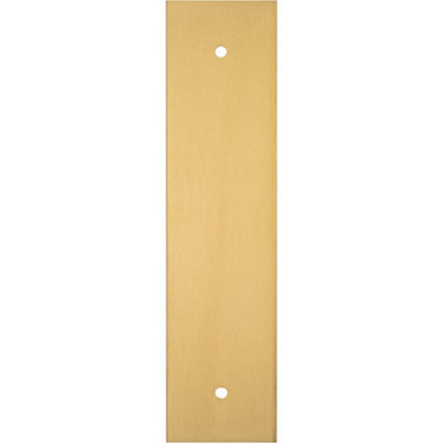 Kitchen Door Pull Handle Backplate - Satin Brass 168x40mm - 128mm ...