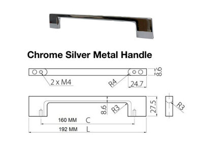 Kitchen Drawer Unit 600mm Base Cabinet 60cm Storage Cupboard White ...