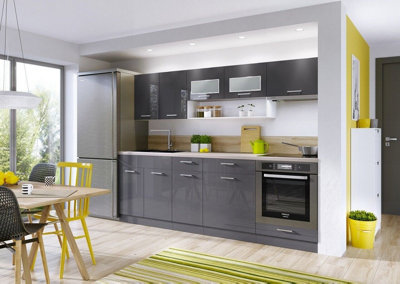 Kitchen glass display wall units store