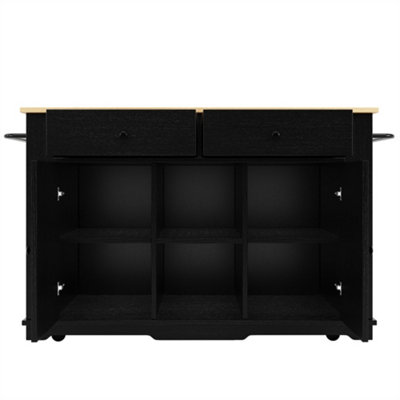 Kitchen Island, Kitchen Trolley Equipped With Power Strip, Kitchen ...