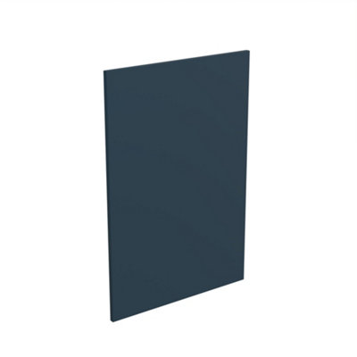 Kitchen Kit Base End Panel 600mm Slab - Ultra Matt Indigo Blue | DIY at B&Q
