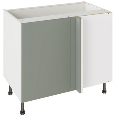 Kitchen Kit Base Unit Blind Corner 1000mm w/ Slab Cabinet Door ...