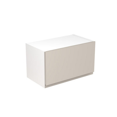 Kitchen Kit Bridging Wall Unit 600mm J-Pull - Super Gloss Light Grey