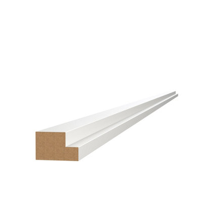Kitchen Kit Multi Rail 2745mm Value Slab - Standard Matt White | DIY at B&Q