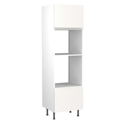 Kitchen Kit Oven & Microwave Tall Housing Unit 600mm w/ J-Pull Cabinet ...