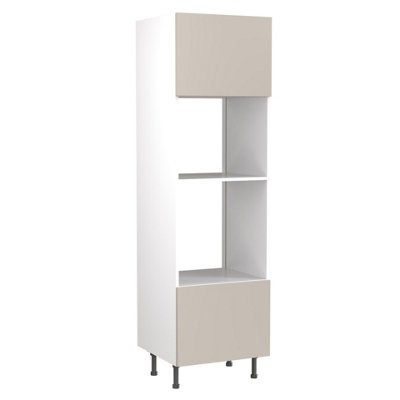 Kitchen Kit Oven & Microwave Tall Housing Unit 600mm w/ Slab Cabinet ...
