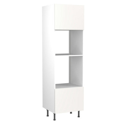 Kitchen Kit Oven & Microwave Tall Housing Unit 600mm w/ Slab Cabinet ...