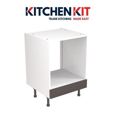 Kitchen Kit Pre-Built Graphite Matt Base Unit 600mm - Oven Cabinet ...
