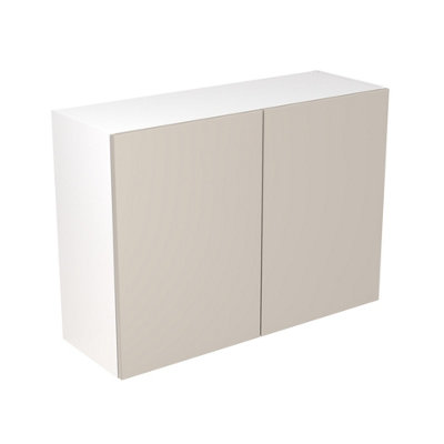 Kitchen Kit Wall Unit 1000mm w/ Value Slab Cabinet Door - Standard Matt ...