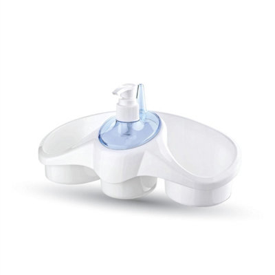 Kitchen Organiser Sink Caddy Basket Dish Cleaning Sponge Holder Soap ...