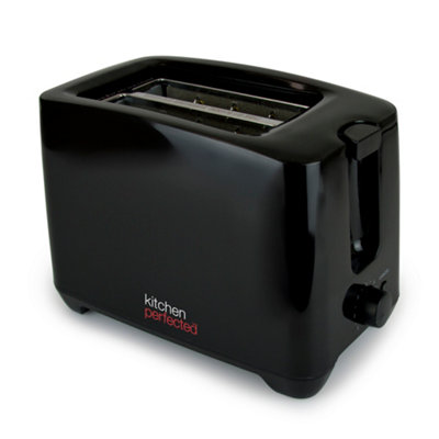 Kitchen Perfected 2 Slice Extra Wide Slot Toaster - 750W - Gloss Black