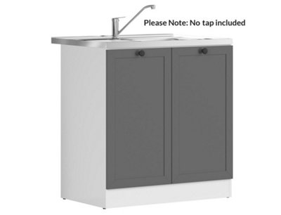 Kitchen Sink and Base Unit All in One Under Sink 800mm Base Cabinet ...