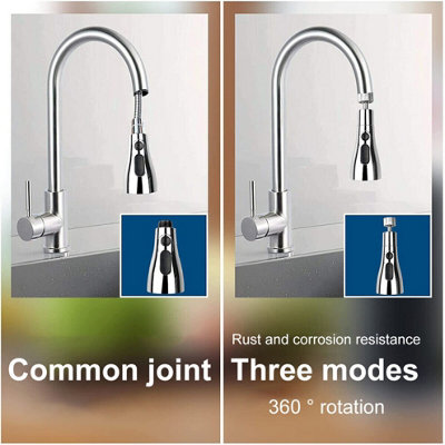 Kitchen Sink Faucet, Water Tap Spray Head 360 Swivel Sprayer Nozzle