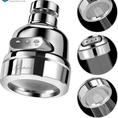 Kitchen Sink Faucet, Water Tap Spray Head 360 Swivel Sprayer Nozzle