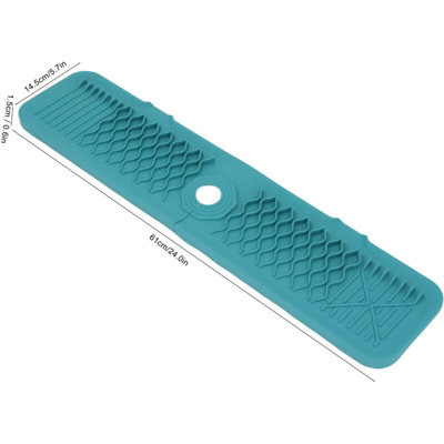 Kitchen sink splash guard 24 inch faucet mat handle drip catcher for ...