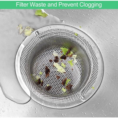 Kitchen Sink Stopper, Shower Hair Filter, Kitchen Sink Grid, Stainless ...