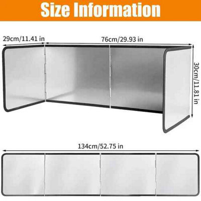 Kitchen Splatter Screen Stove Shield Guard Oil Proof Folding Splash ...