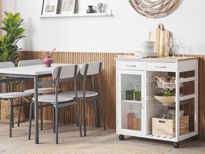 Kitchen Storage Trolley White BOVES