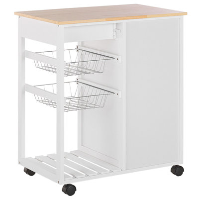 Kitchen Storage Trolley White BOVES
