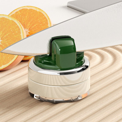 Kitchen suction cup double-sided sharpener