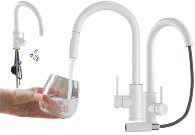 Kitchen Tap Loseto Granitan pull-out spout