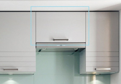 Kitchen Wall Cabinet 60cm 600mm Cupboard Unit Extractor Fan Cooker ...