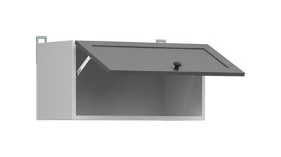 Kitchen Wall Unit 600mm Cabinet Extractor Fan Cooker Housing Shaker ...