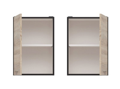 Kitchen Wall Unit Cabinet 400mm Cupboard Sonoma Oak Left Right 40cm ...