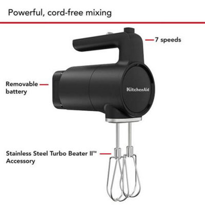 KitchenAid Go Cordless Hand Mixer With Battery